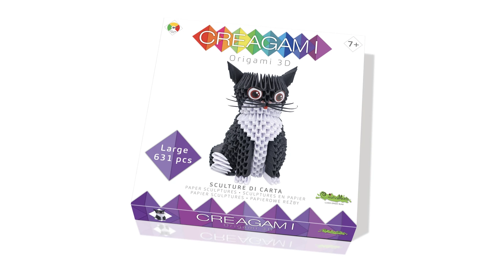 Creagami -3D origami készlet, Cica (nagy)