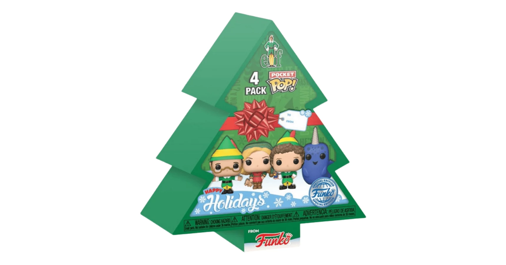 Funko Pocket POP! Elf - Tree Holiday Box 4PC figura