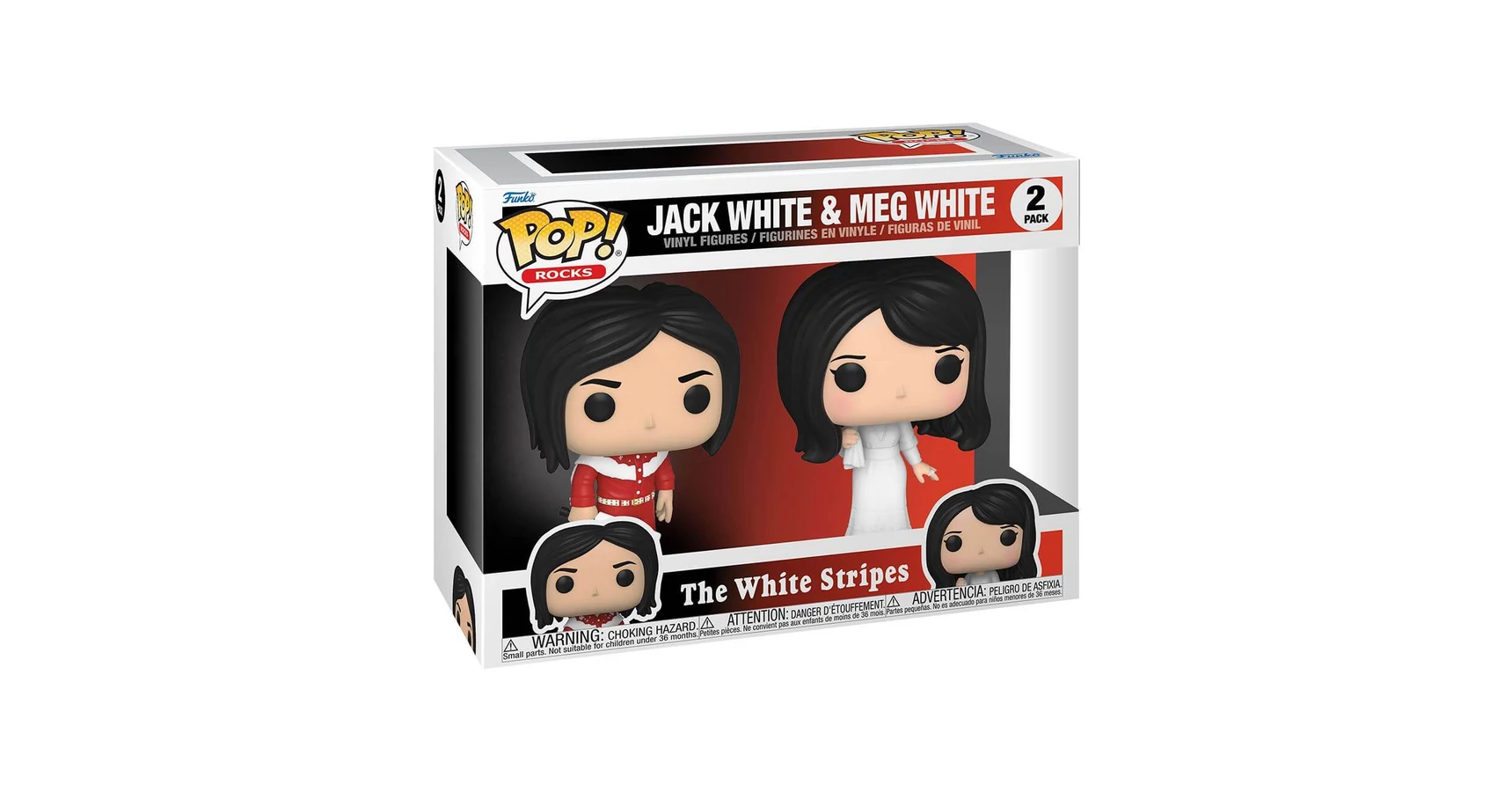 Funko Pop! 2-Pack: The White Stripes - Jack White & Meg White