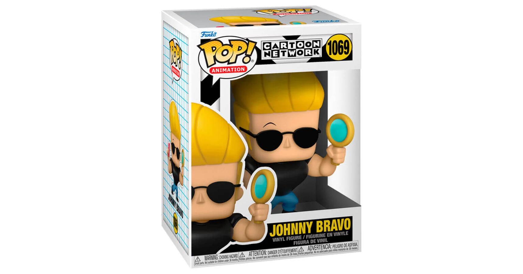 Funko POP! Animation: Johnny Bravo- Johnny w/Mirror & Comb figura #1069