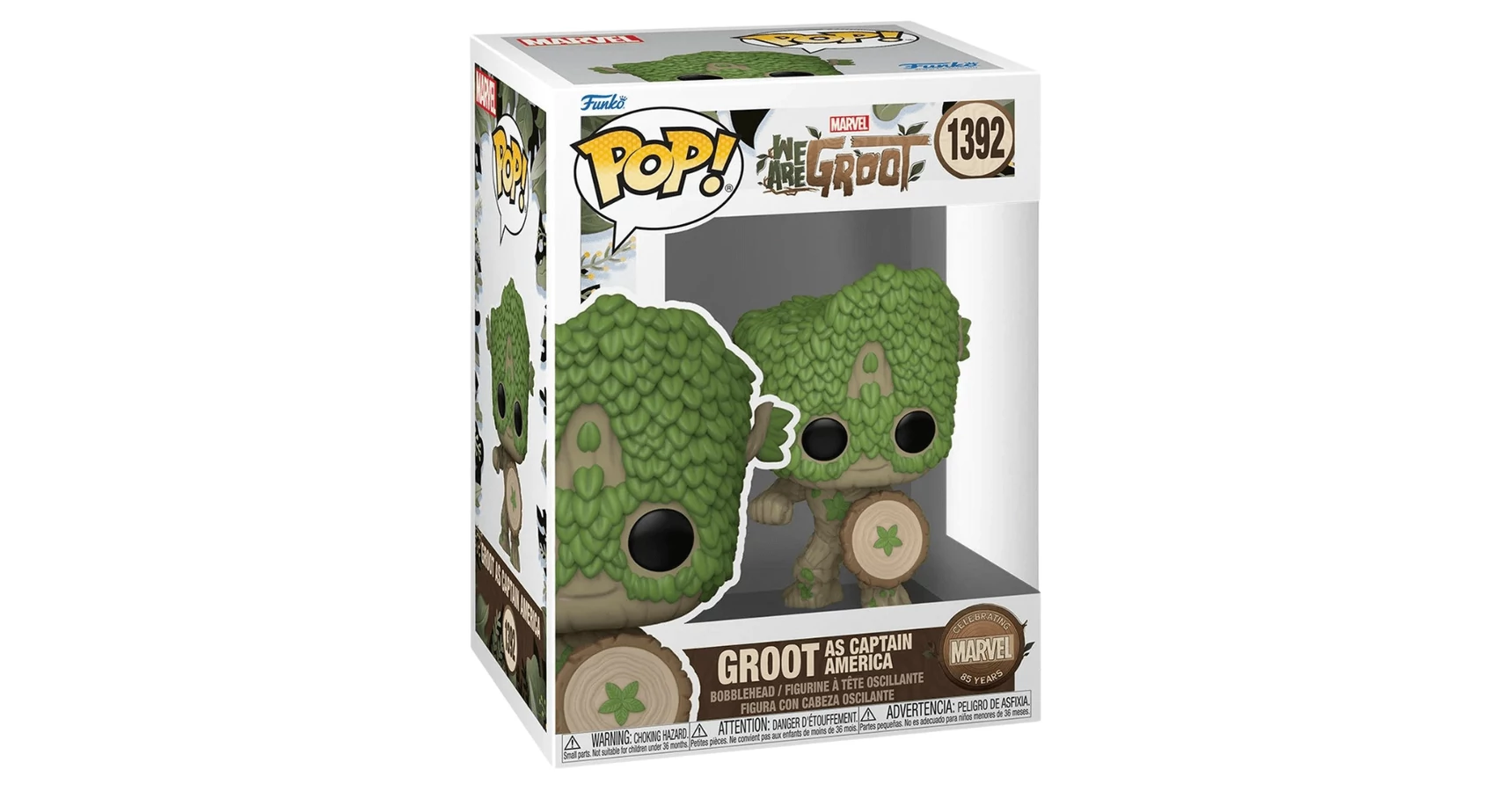 Funko POP! Marvel: We Are Groot - Captain America Groot figura #1392