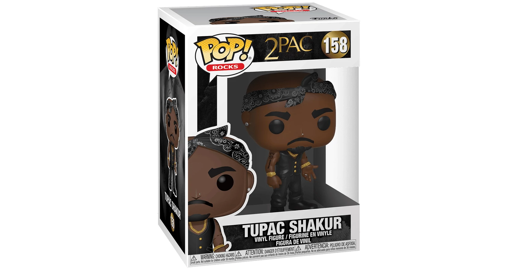 Funko POP! Rocks: 2PAC - Tupac Shakur figura #158