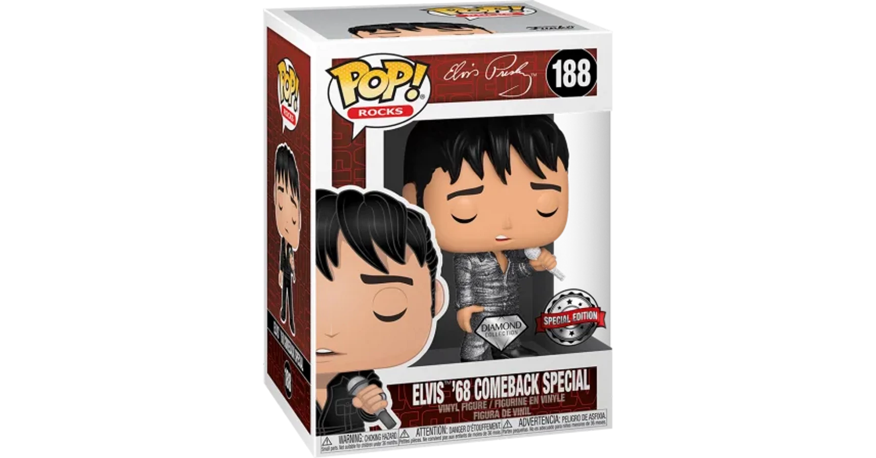 Funko POP! Rocks: Elvis - '68ComebackSpecial figura