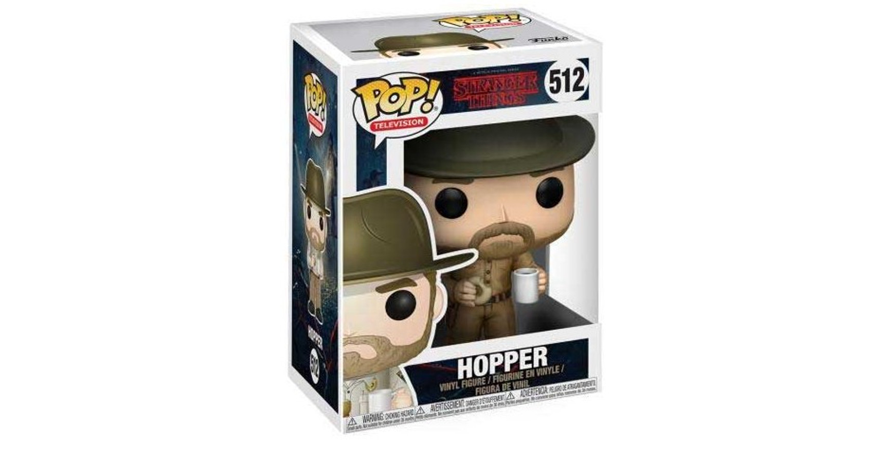 Funko POP! Stranger Things - Hopper w/ Donut figura #512