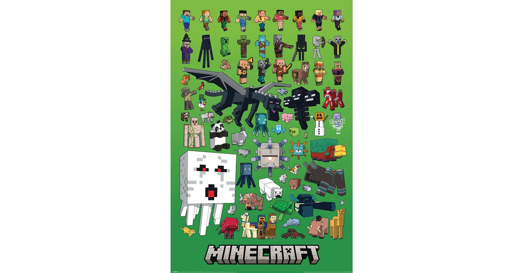 Minecraft (Character Montage) poszter - Kreatív kütyük - Reflexshop