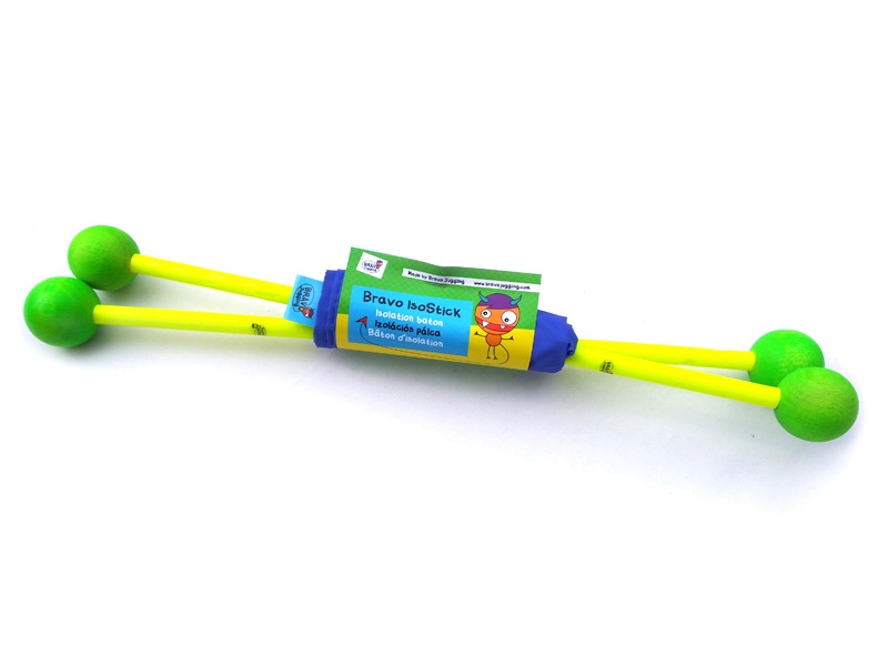 Bravo IsoStick fa izolációs pálca - sárga szár/ zöld végek
